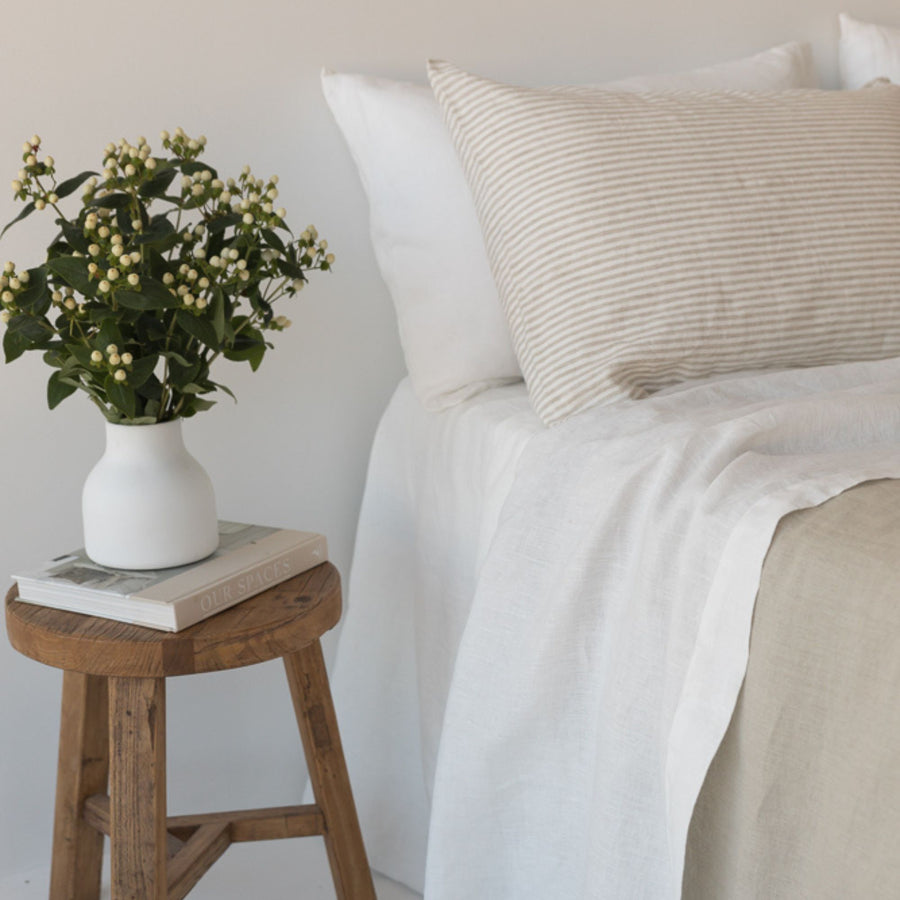 Off White Linen Sheet Set – Foxtrot Home