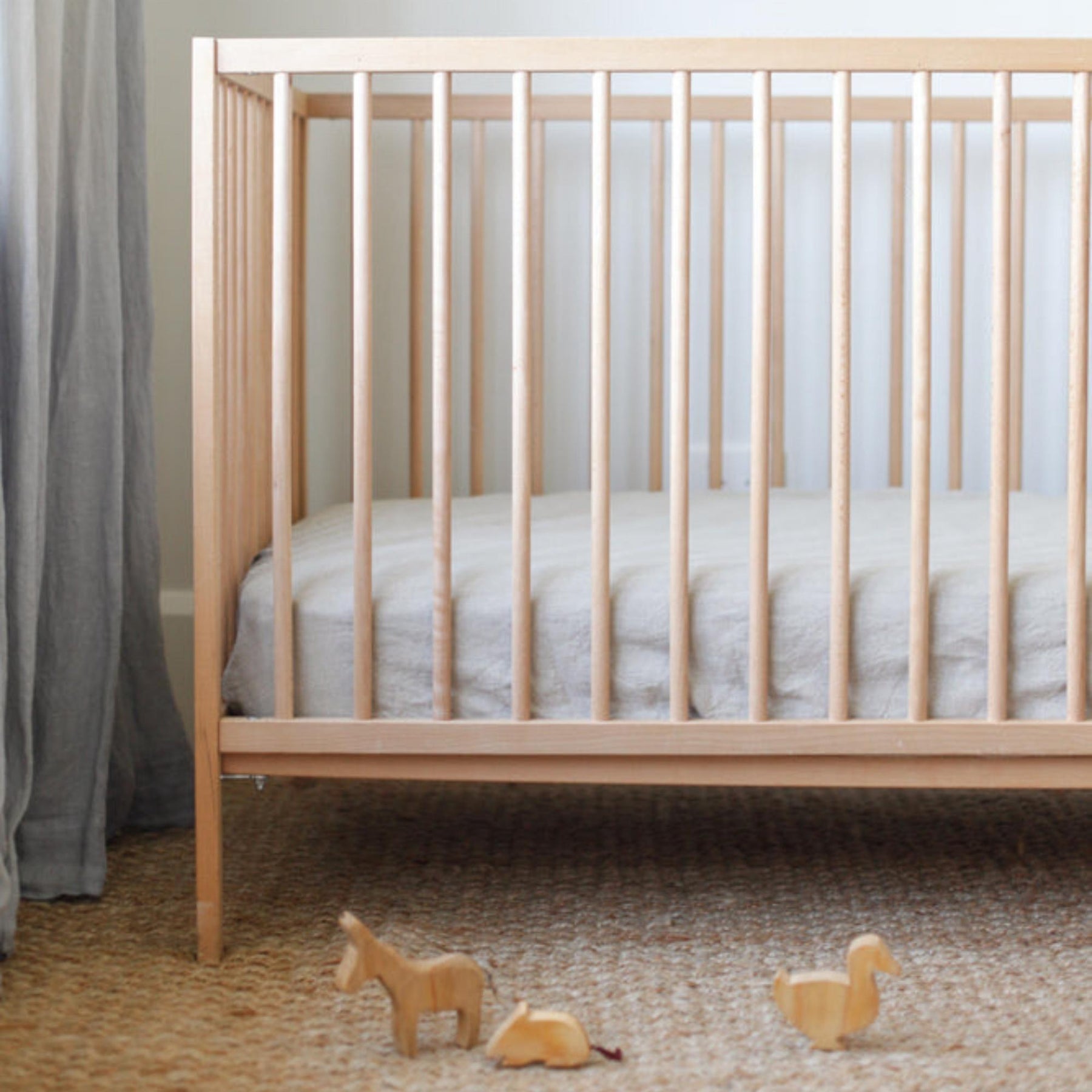 Natural Linen Cot/Bassinet Sheet – Foxtrot Home
